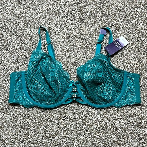 Cacique | Intimates & Sleepwear | Nwt Cacique Green Sheer Unlined ...